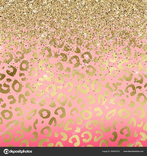Glitter Cheetah Print Background