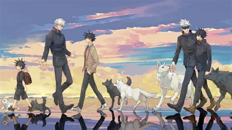 Обои на рабочий стол Аниме Мегуми Фушигуро Сатору Годжо Магическая Битва 1020295 для ПК