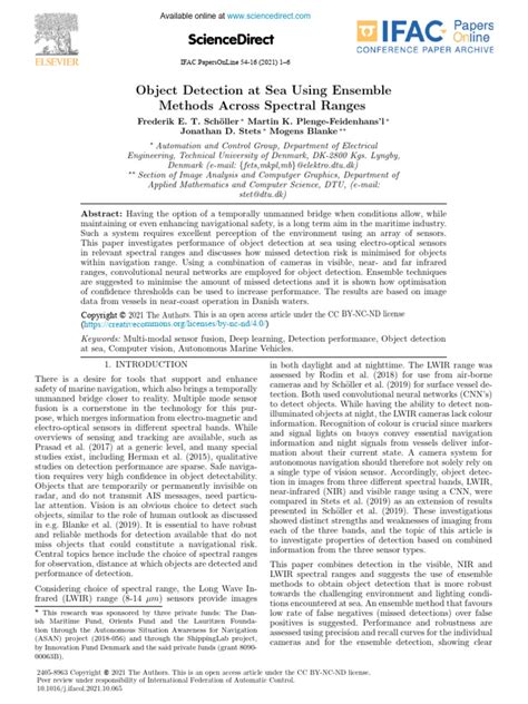 05 2021 scholler object detection at sea using ensemble methods