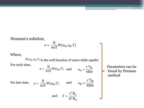 Non Equilibrium Equation For Unsteady Radial Flow Pptx Physics Science