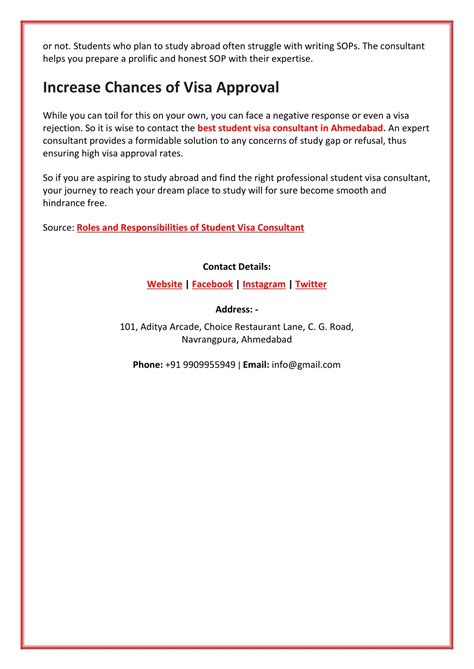 Ppt Roles And Responsibilities Of Student Visa Consultant Powerpoint