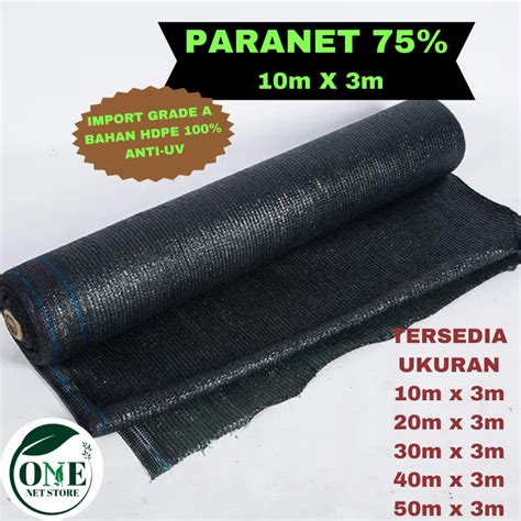 Jual JARING PARANET 75 % | ANTI UV | KUALITAS IMPORT | GRADE A | 10M X 3M | Shopee Indonesia