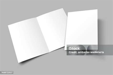 A3 반겹 블랭크는 표지가 있는 3d 일러스트레이션 잡지 모형을 열고 닫았습니다 책 브로셔 팜플렛 격리된 밝은 회색 배경에 프레젠테이션을 위한 카탈로그 빈 모형 3d
