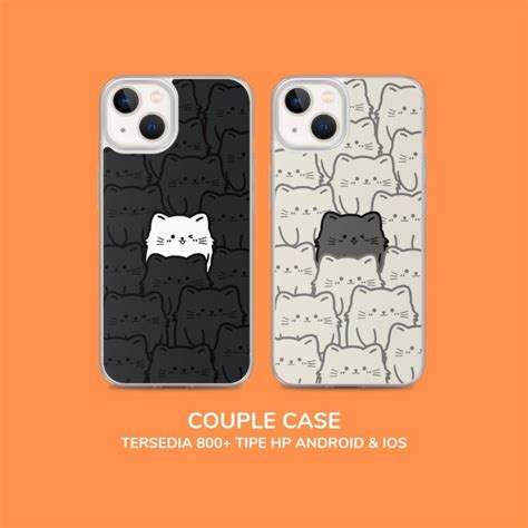 Jual Custom Case Couple Pasangan Bahan Softcase Silicon Untuk All Type Hp Android Ios Shopee