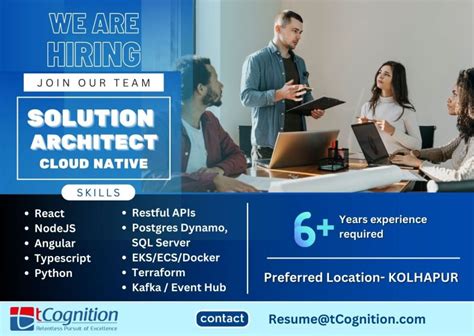 Tcognition On Linkedin Hiring Solutionarchitect Cloudnative Tcognition React Nodejs
