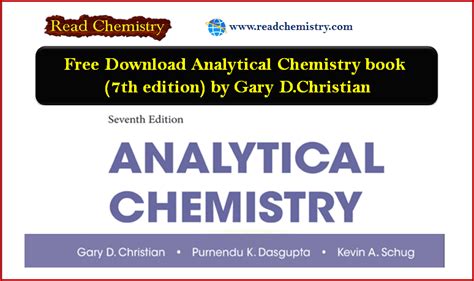Free Download Analytical Chemistry Book 7th Edition By Gary D