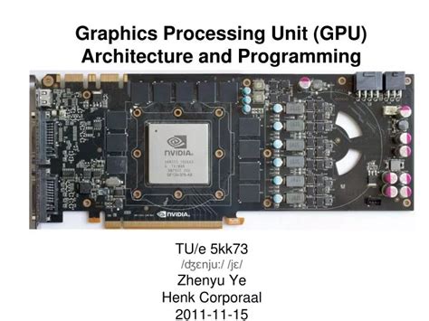 Ppt Graphics Processing Unit Gpu Architecture And Programming
