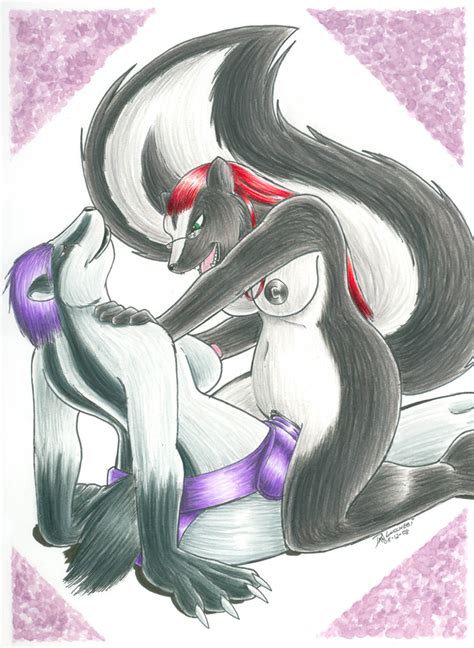 Skunk On Badger Action By Thebadgergrymm Hentai Foundry