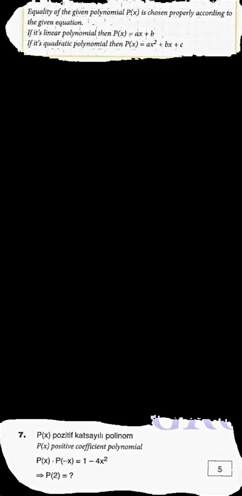 Equality Of The Given Polynomial Px Is Chosen Properly According To The
