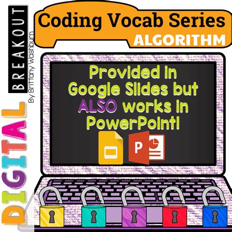 coding vocab digital breakout algorithms