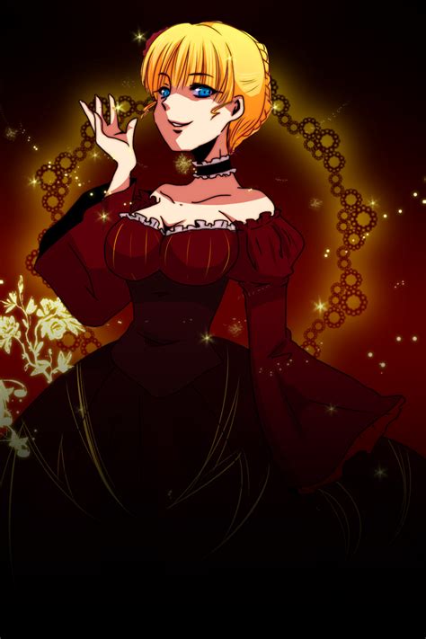 Safebooru Bare Shoulders Beatrice Blonde Hair Blue Eyes Breasts