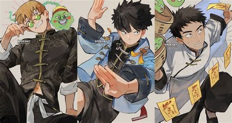 Kageyama Shigeo Reigen Arataka Ekubo And Serizawa Katsuya Mob