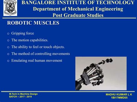 APPLICATION OF THE SHAPE MEMORY ALLOY IN ROBOTICS PPT