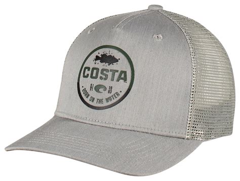 Costa Insignia Trucker Hat Bass Grey