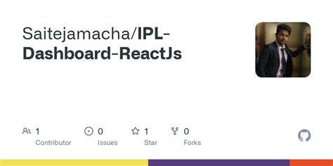github saitejamacha ipl dashboard reactjs