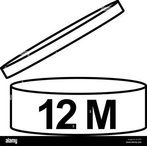 PAO Cosmetics Symbol 12M Period After Opening Symbol Twelve Month