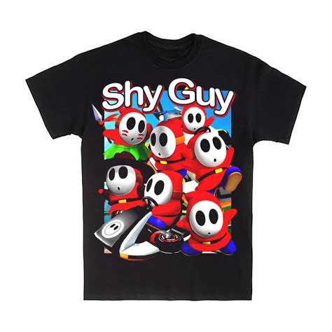 Shy Guy Super Mario Custom T Shirt Unisex Mens And Womens Etsy