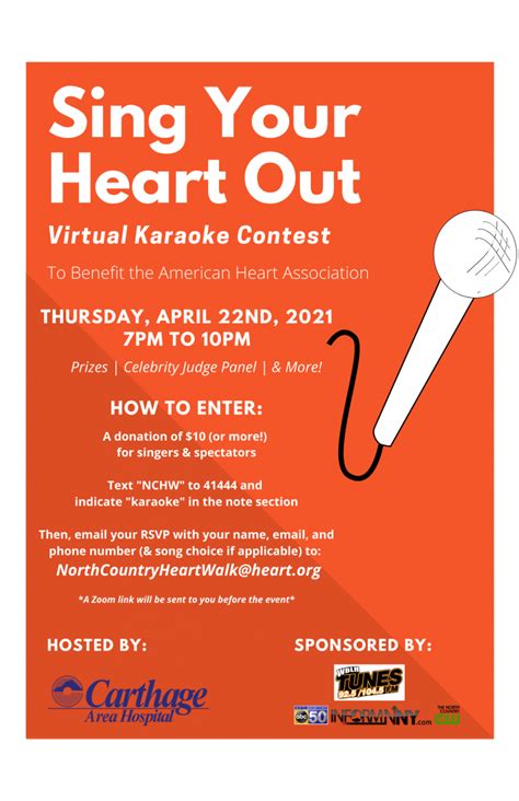 6th Annual ‘sing Your Heart Out Karaoke Contest Scheduled For April
