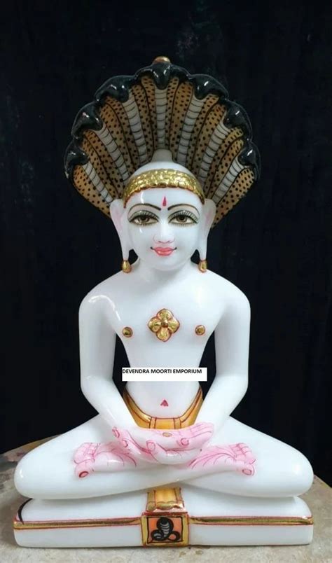 Marble Swethamber Jain Parshvanath Swami Bhagwan Statue Home At Rs