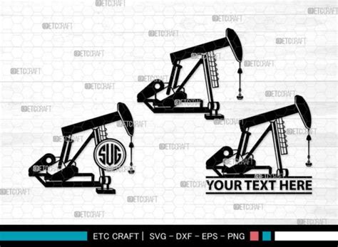 Pump Jack Svg Monogram Pump Jack Svg Graphic By Pixel Elites