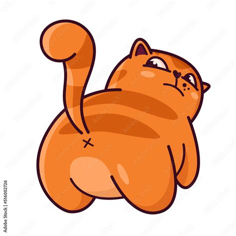 Cute Red Cat Shows His Ass Demonstrates Emotions Im Leaving Kiss My