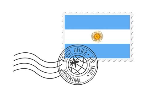 アルゼンチン郵便切手白い背景にアルゼンチンの国旗を持つはがきのベクターイラスト アルゼンチン国旗のベクターアート素材や画像を多数ご用意