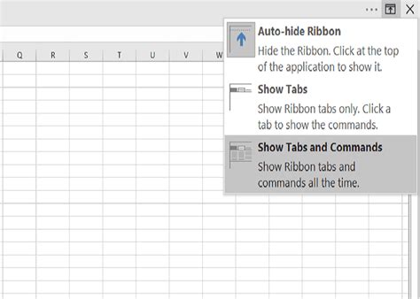 How To Get Toolbar Back In Excel