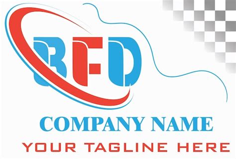 Desenho Da Letra Do Logotipo Da Bfd Vetor Premium