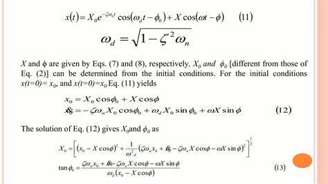 Damped System Under Harmonic Motion Pptx