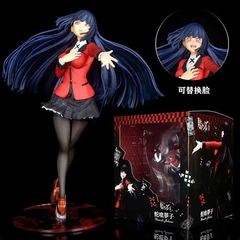 Anime Kakegurui Action Figure Jabami Yumeko Two Heads Pvc Model Toy For