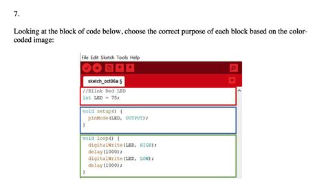 Solved Looking At The Block Of Code Below Choose The Chegg Com