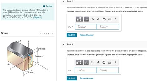 Solved Part A Review Determine The Maximum Bending Stress In Chegg