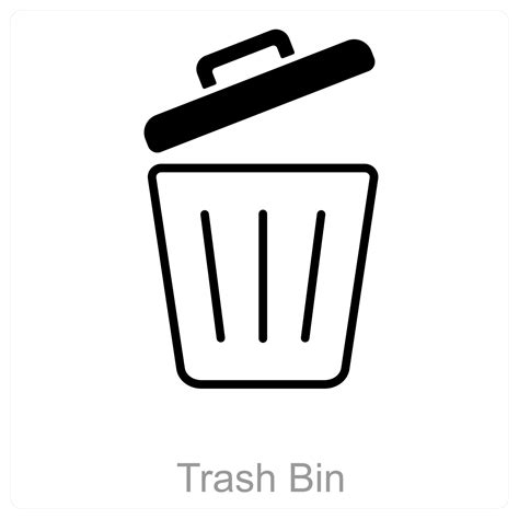 Trash Bin And Delete Icon Concept Vector Art At Vecteezy