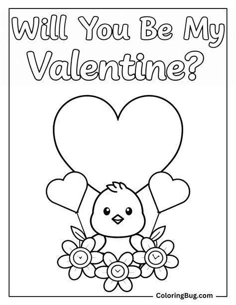 30 Will You Be My Valentine Coloring Pages Free Printable Pdfs