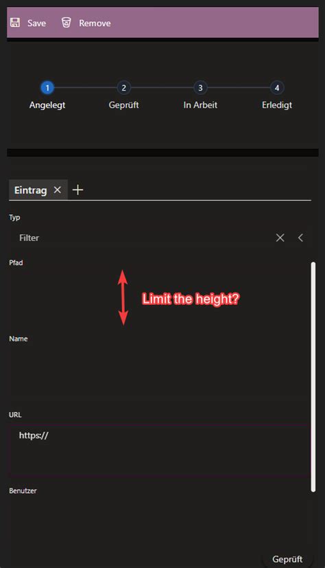 Is It Possible To Limit The Height Of The Input Form In A Low Code App Dataminer Dojo
