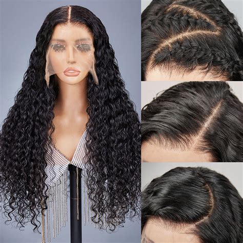 Tubellus 13x6 Deep Wave Lace Front Wigs Human Hair Natural