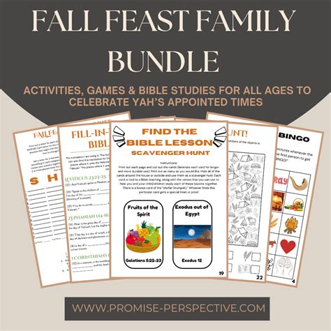 Fall Feast Activity Bundle The Promise Perspective