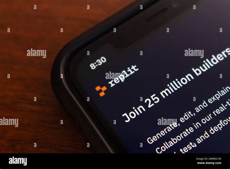 Replit Website Seen In Iphone Screen Replit Formerly Repl It Is An Us Start Up And An Online