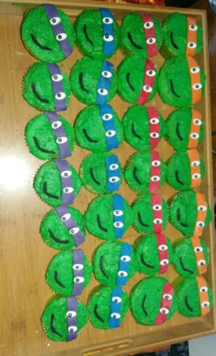 Easy Ninja Turtle Cupcakes