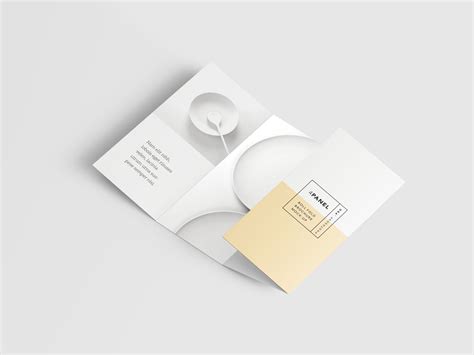 4 Panel Roll Fold Brochure Template Br