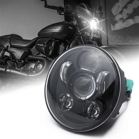 Led 오토바이 프로젝터 헤드라이트 할리 스포스터 1200 883 투어링 스크램블러 헤드램프 액세서리 Hilo 빔 575 인치 Aliexpress