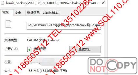 SQL数据库解密恢复 服务器中毒解密 Calum SQL数据库中病毒解密 Calum