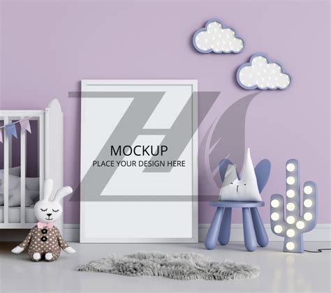 دانلود فایل لایه باز موکاپ قاب عکس اتاق کودک دانلود رایگان فایل لایه