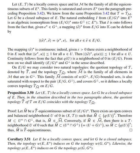 Functional Analysis Proof Of Corollary 3 51 On Banach Space Theory By