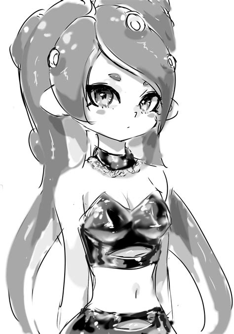 Octoling Player Character And Octoling Girl Splatoon Drawn By Koharu2
