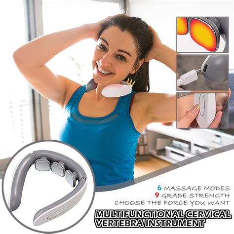 Pwpsg Multi Function Cervical Spine Massager With 3 Heads Portable