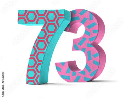 "Bunte Zahl aus Pappe - Nummer 73" Stock photo and royalty-free images ...