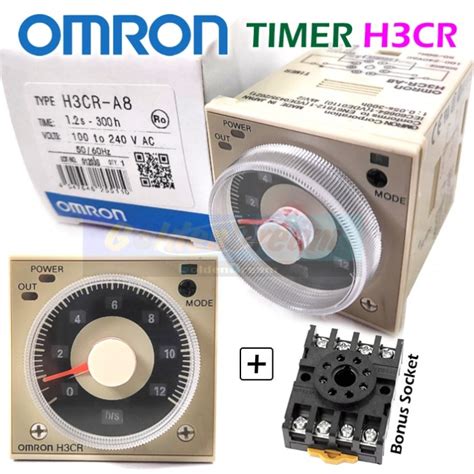 Jual Omron H3cr A8 Analog Timer Precision Delay On H3cr A8 220v Ac Relay Shopee Indonesia