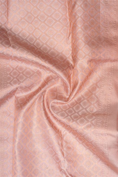 Lilac Purple Brocade Pure Kanchipuram Silk Saree