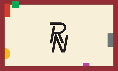 Alphabet Letters Initials Monogram Logo Rn Nr R And N 17113842 Vector